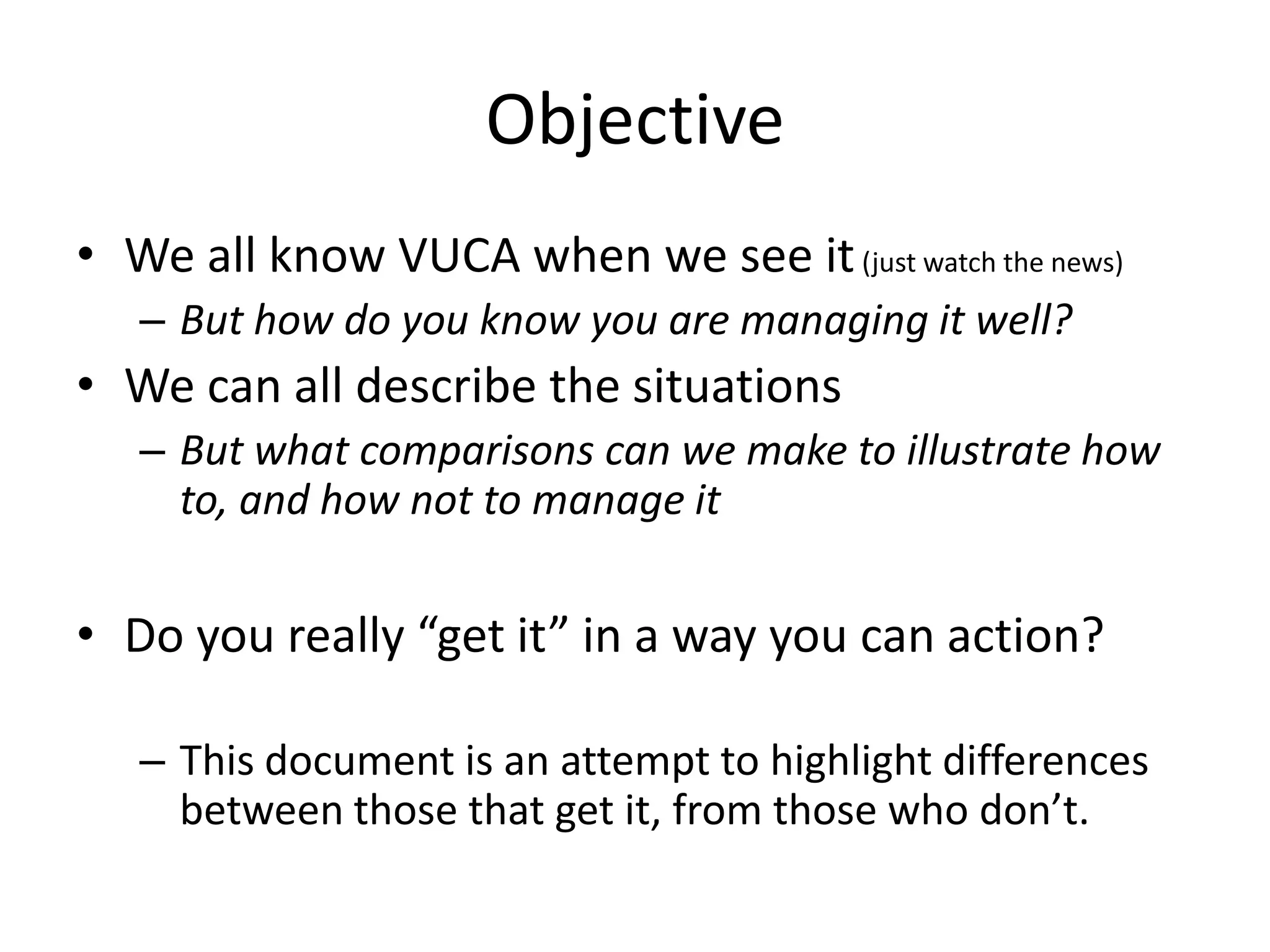 Vuca Victims And Vuca Masters | PPTX