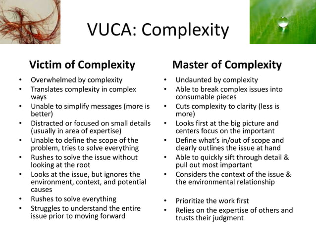 Vuca Victims And Vuca Masters | PPTX