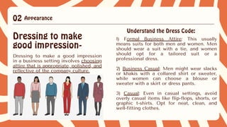 Business etiquette by- Vedanshi Upadhyay | PPT