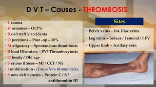 Venous Ulcer and Deep Vein Thrombosis - Causes & Management | PDF