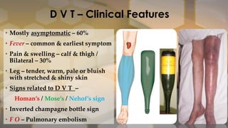 Venous Ulcer and Deep Vein Thrombosis - Causes & Management | PDF