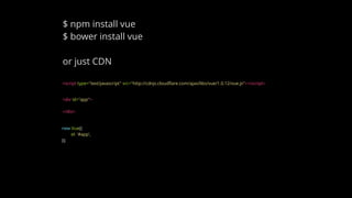 Vue.js for beginners | PDF