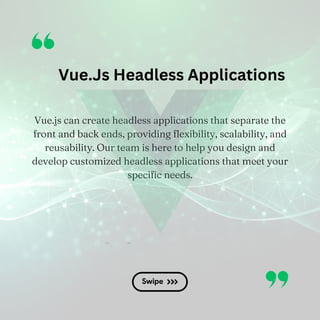 Comprehensive Vue.js Development Services | PDF | Web Development | Internet