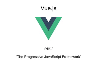 Vue.js와 Firebase를 활용한 웹 서비스 개발 | PPT