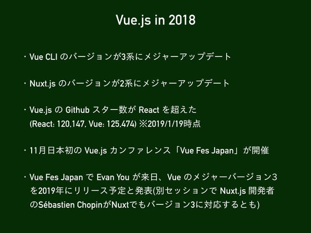 Vue.js 基礎 + Vue CLI の使い方 | PPT