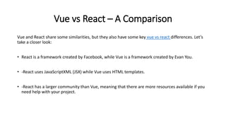 Vue-vs-react | PPT