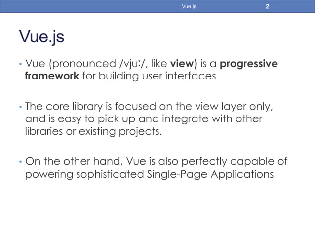 Vue.js | Web Development | Internet