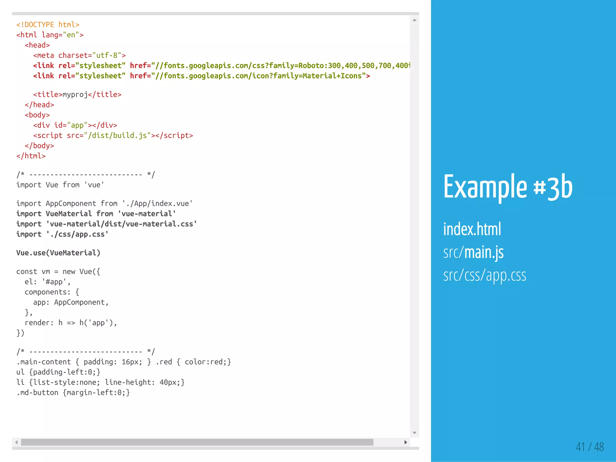 Vue Js And Vue Material Ppt