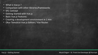 Vue.js Getting Started | PPT