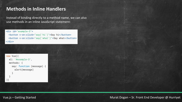 Vue.js Getting Started | PPT Vue.js Getting Started | PPT