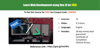 Web Development with VueJS : The Complete Guide | PPT