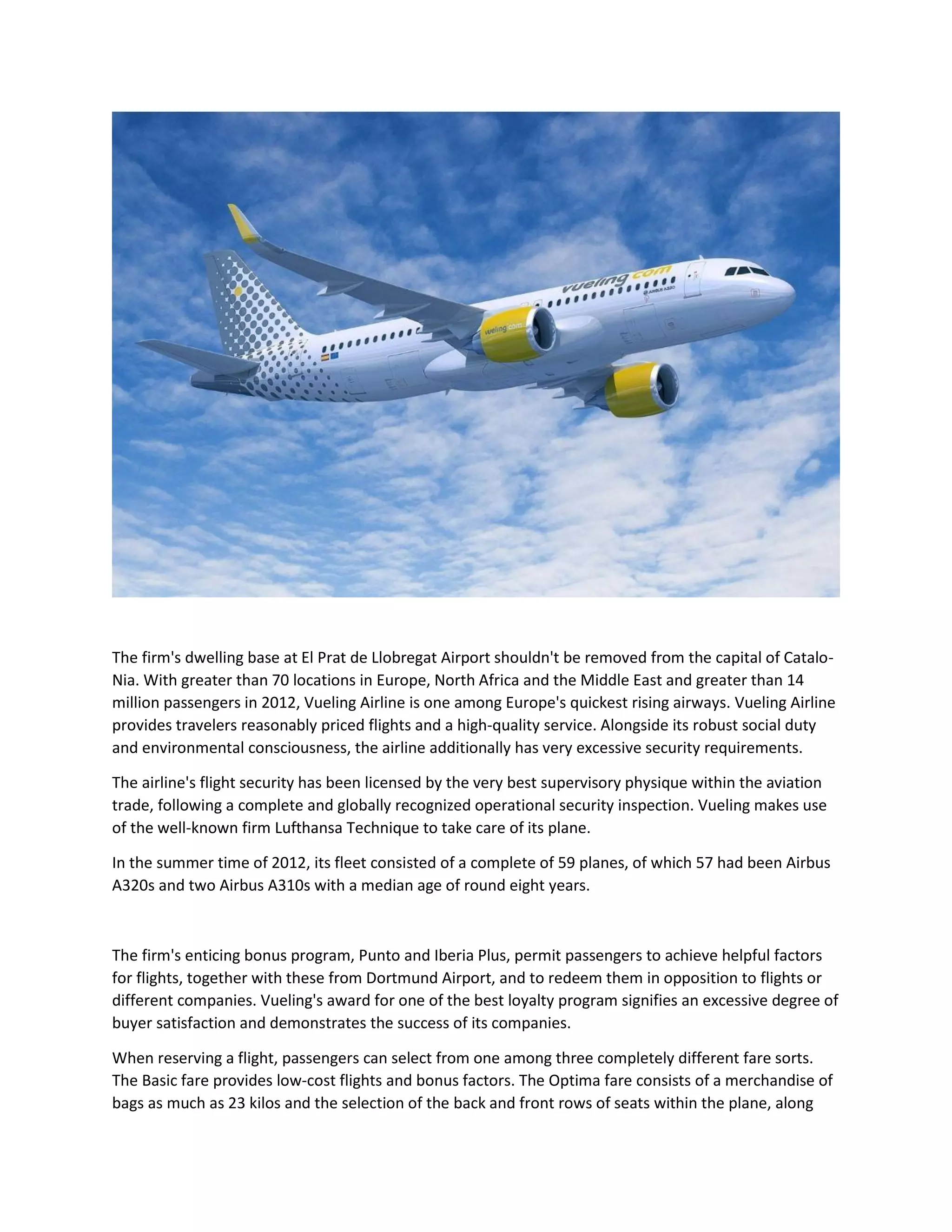 Vueling Airlines Flights | PDF