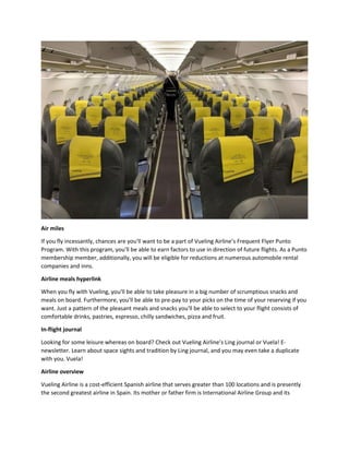 Vueling Airlines Flights | PDF