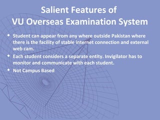 Vu examination system opkst (semi final) | PPT