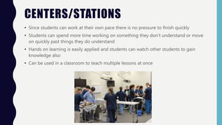 Centers and stations presentation | PPTX