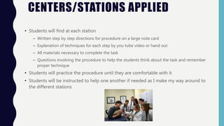 Centers and stations presentation | PPTX