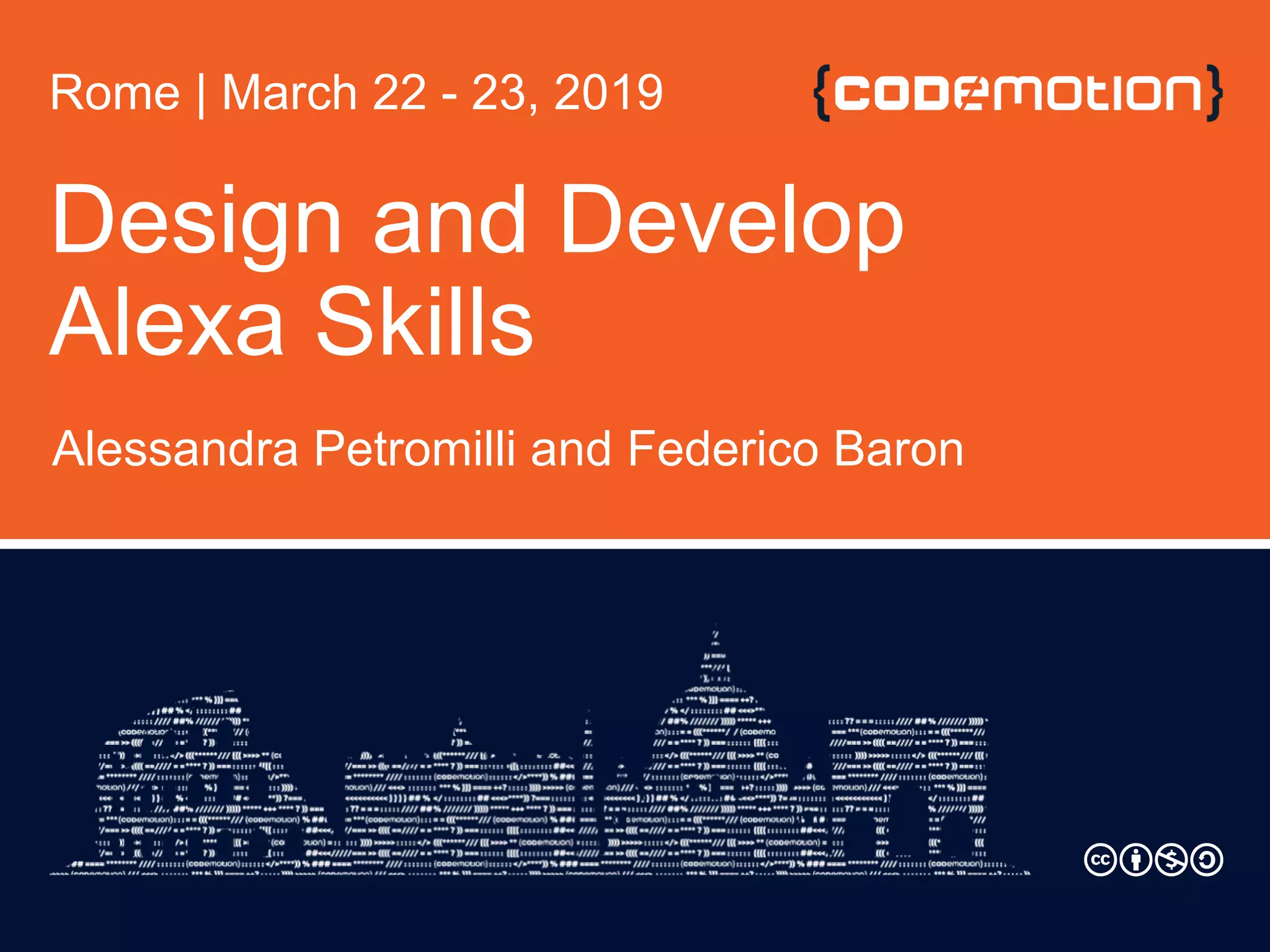 Design and Develop Alexa Skills - Codemotion Rome 2019 | PDF | Cloud ...