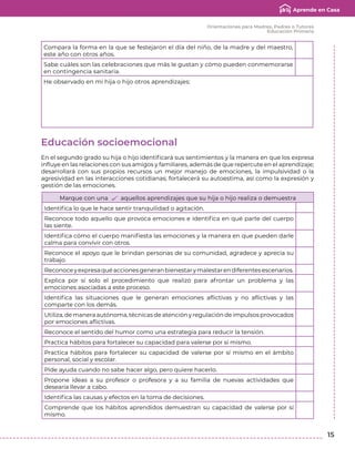 Orientaciones para Padres Aprende en Casa | PDF