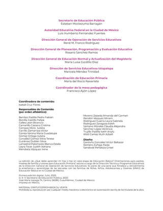 Orientaciones para Padres Aprende en Casa | PDF