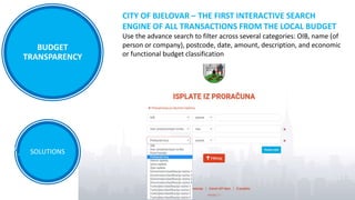 Using data to fight corruption: full budget transparency in local ...