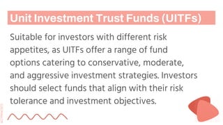 Variable universal life insurance and unit investment trust funds. | PPTX