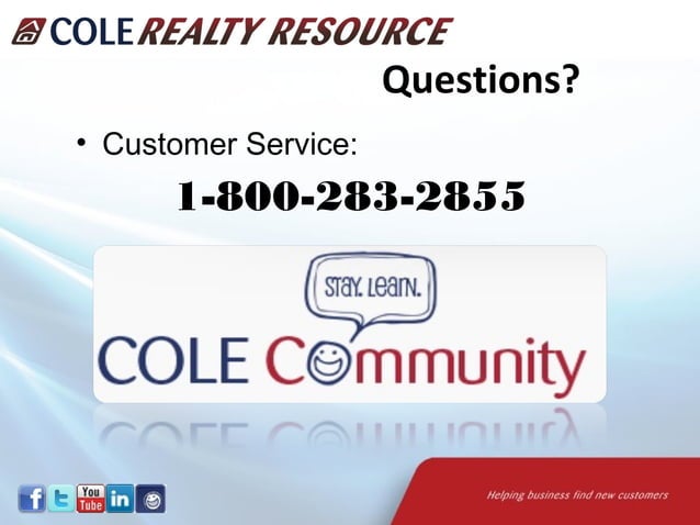 Integrate with Cole Realty Resource | PPT