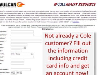 Integrate with Cole Realty Resource | PPT