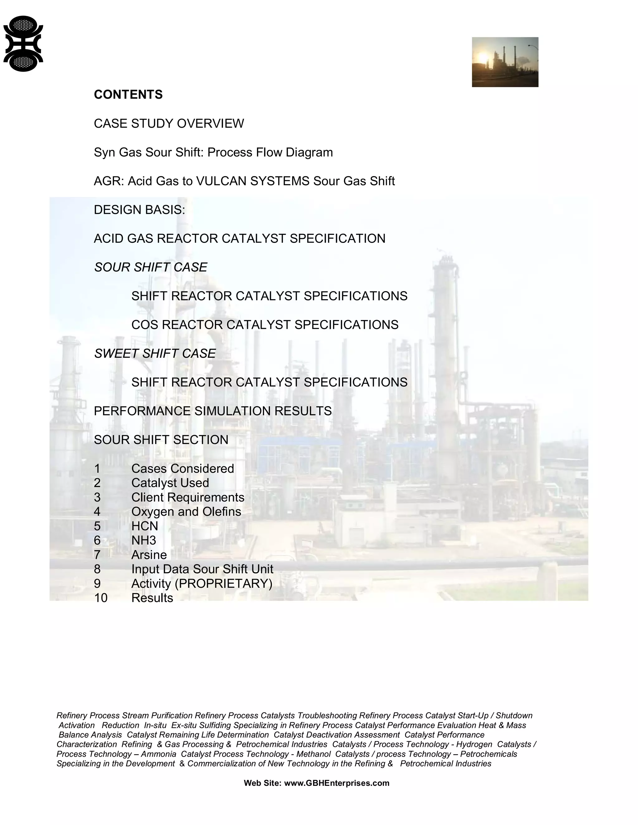 (AGRU) ACID GAS SOUR SHIFT: CASE STUDY IN REFINERY GAS TREATMENT | PDF