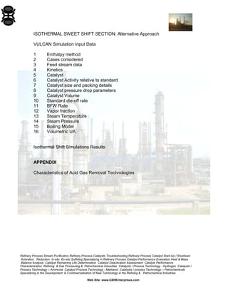 (AGRU) ACID GAS SOUR SHIFT: CASE STUDY IN REFINERY GAS TREATMENT | PDF