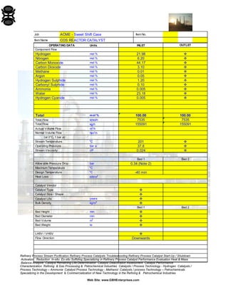 (AGRU) ACID GAS SOUR SHIFT: CASE STUDY IN REFINERY GAS TREATMENT | PDF