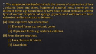 VULCANICITY AND IT'S RELETED LANDFORMS.pptx