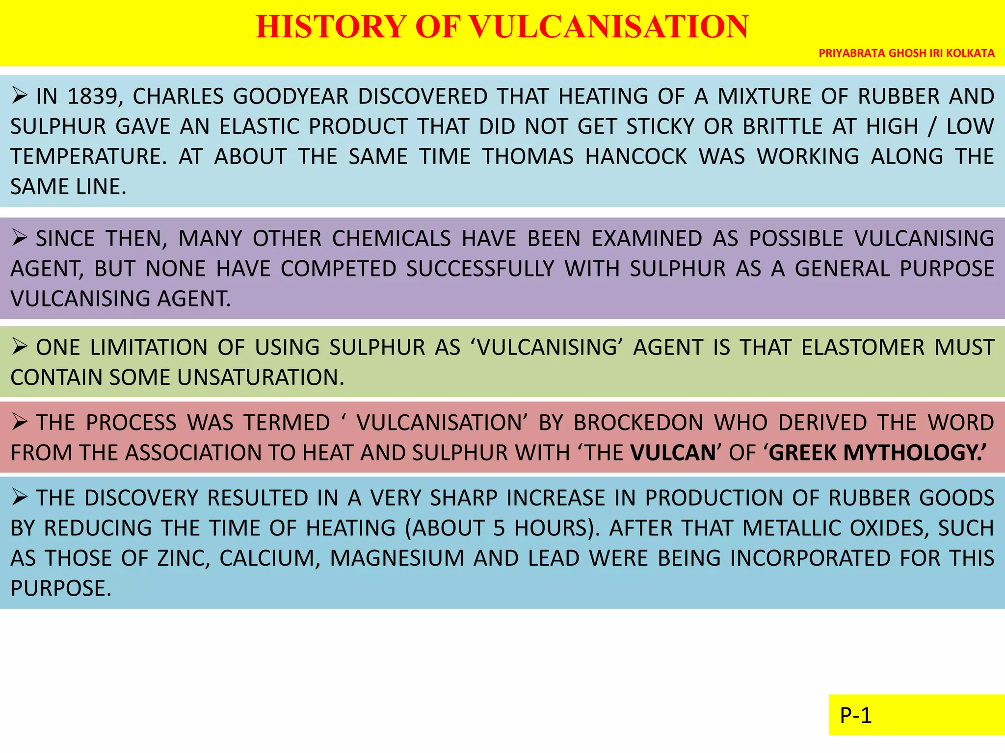 Vulcanisation, accelerators & curing system | PPTX