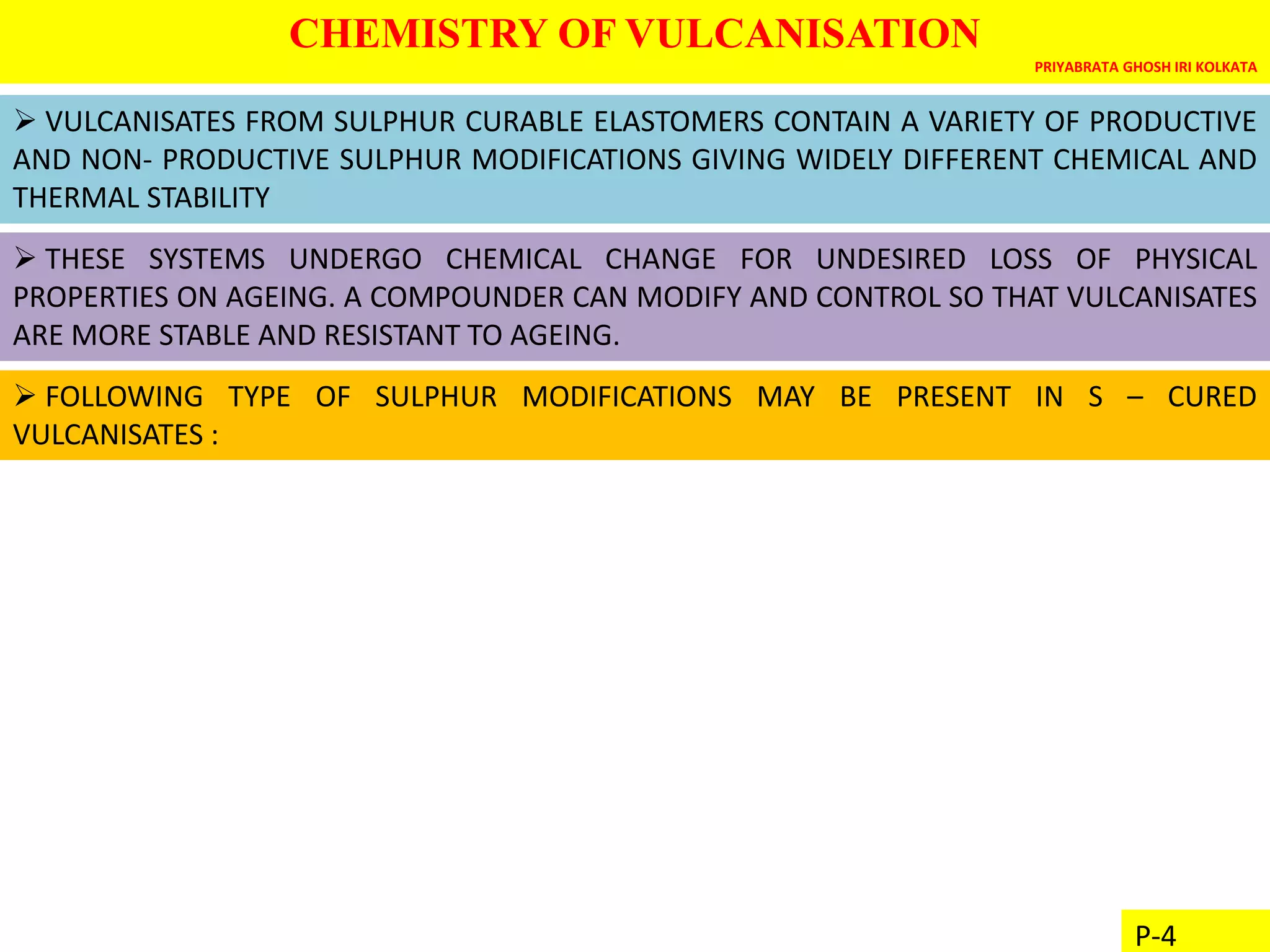 Vulcanisation, accelerators & curing system | PPTX