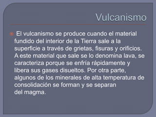 Vulcanismo y sismicidad | PPTX