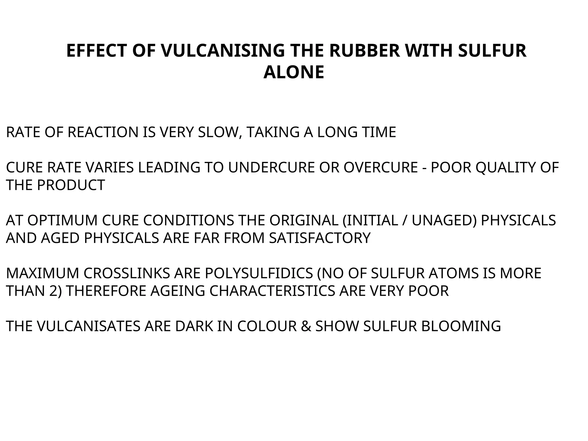 Rubber Curing and Impact of different Rubber Additives | PPT