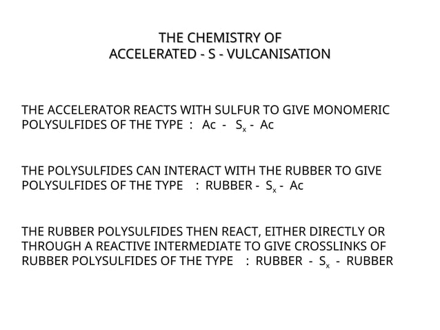 Rubber Curing and Impact of different Rubber Additives | PPT