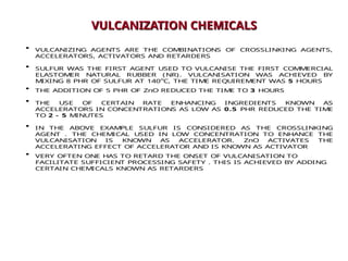 Rubber Curing and Impact of different Rubber Additives | PPT