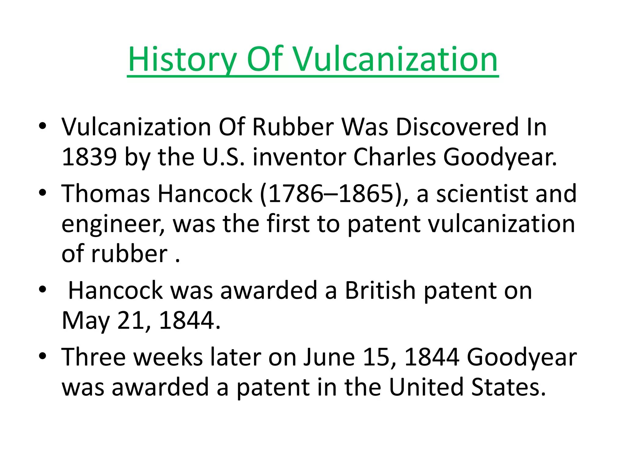 Vulcanization mechanism of natural rubber. | PPTX