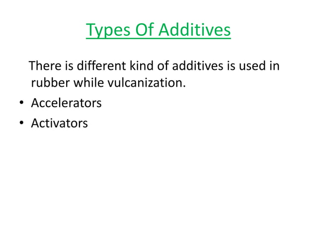 Vulcanization mechanism of natural rubber. | PPTX | Chemistry | Science