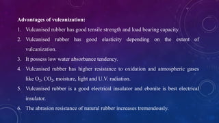 Vulcanization of rubber | PPTX
