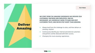 Vulcan's company values | PPT