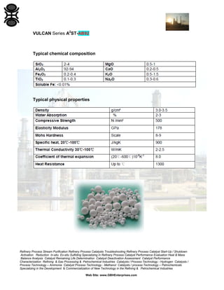 VULCAN Series A2ST Advanced Alumina Support Technology | PDF ...