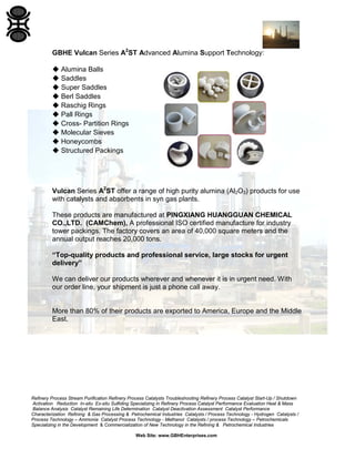 VULCAN Series A2ST Advanced Alumina Support Technology | PDF ...