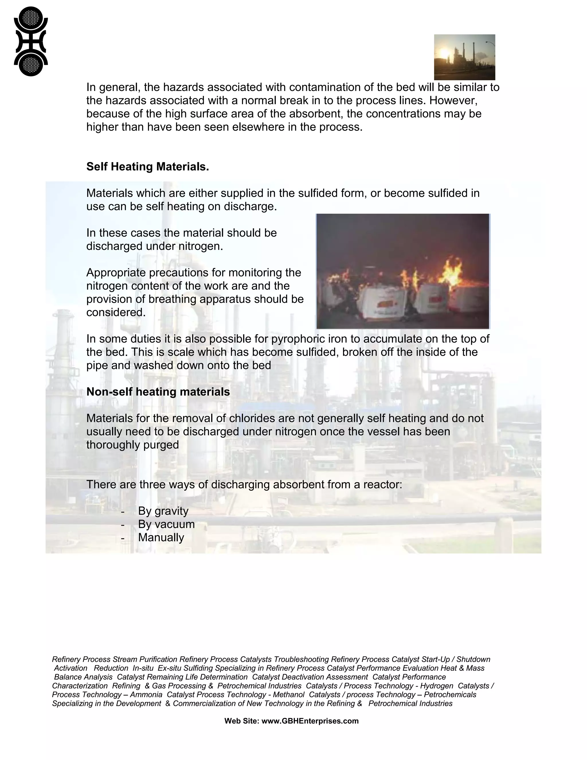 VULCAN VGP Series Purification Catalyst / Absorbents Operating Manual | PDF