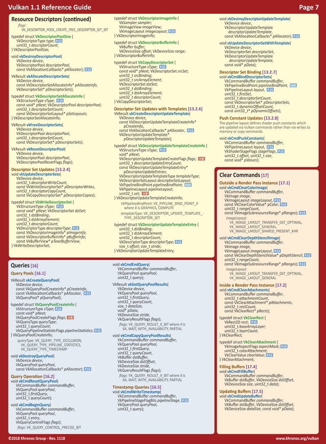 Vulkan 1.1 Reference Guide | PDF | Operating Systems | Computer Software and Applications