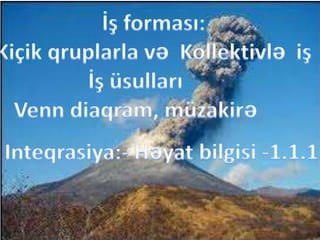 Vulkanlar mövzusuna aid icmal | PPT