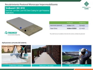 VULKEM Recubrimientos Transitables Impermeabilizantes | PDF