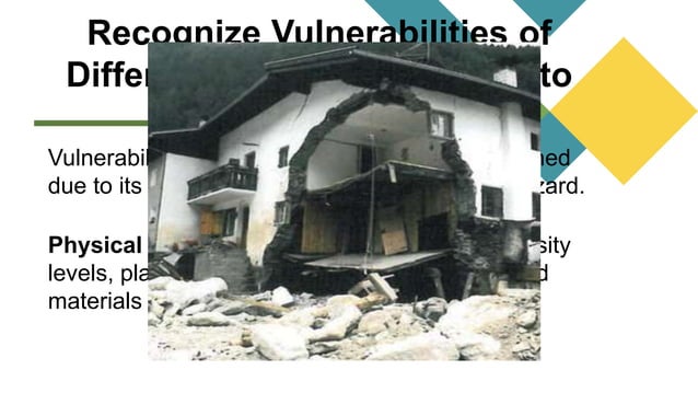 Vulnerabilities of Different elements exposed to hazard.pptx | Indoor ...