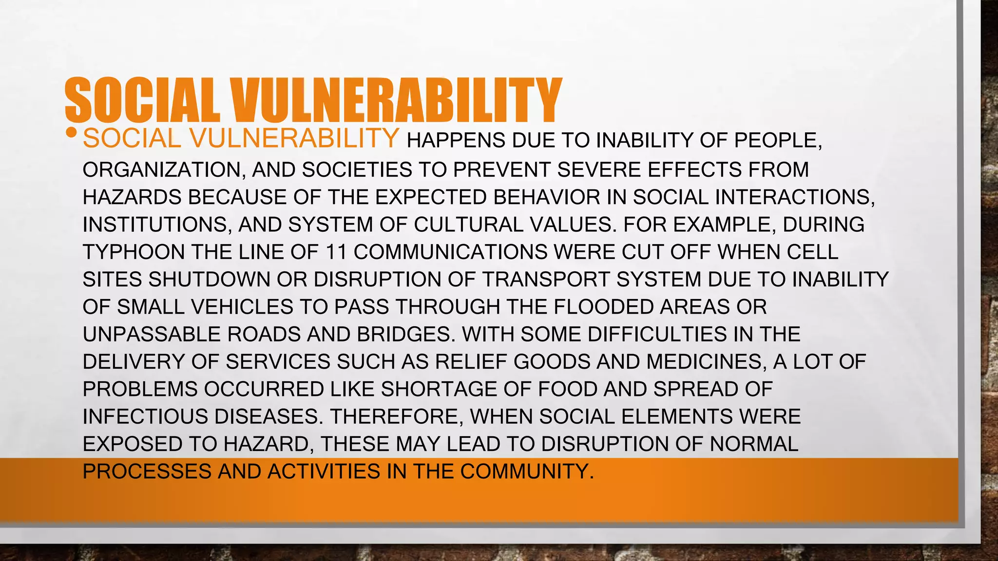 Vulnerabilities of Different Elements Exposed to Hazards.pptx