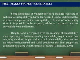 Vulnerable People Definition
